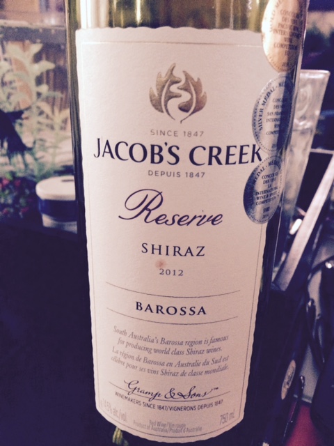 Shiraz Jacob's Creek Reserve Barossa 2012 Expert Wine Review: Natalie MacLean